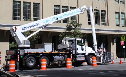 Boom Lift Rental with Operator | Operated Rentals | Alpha Platforms