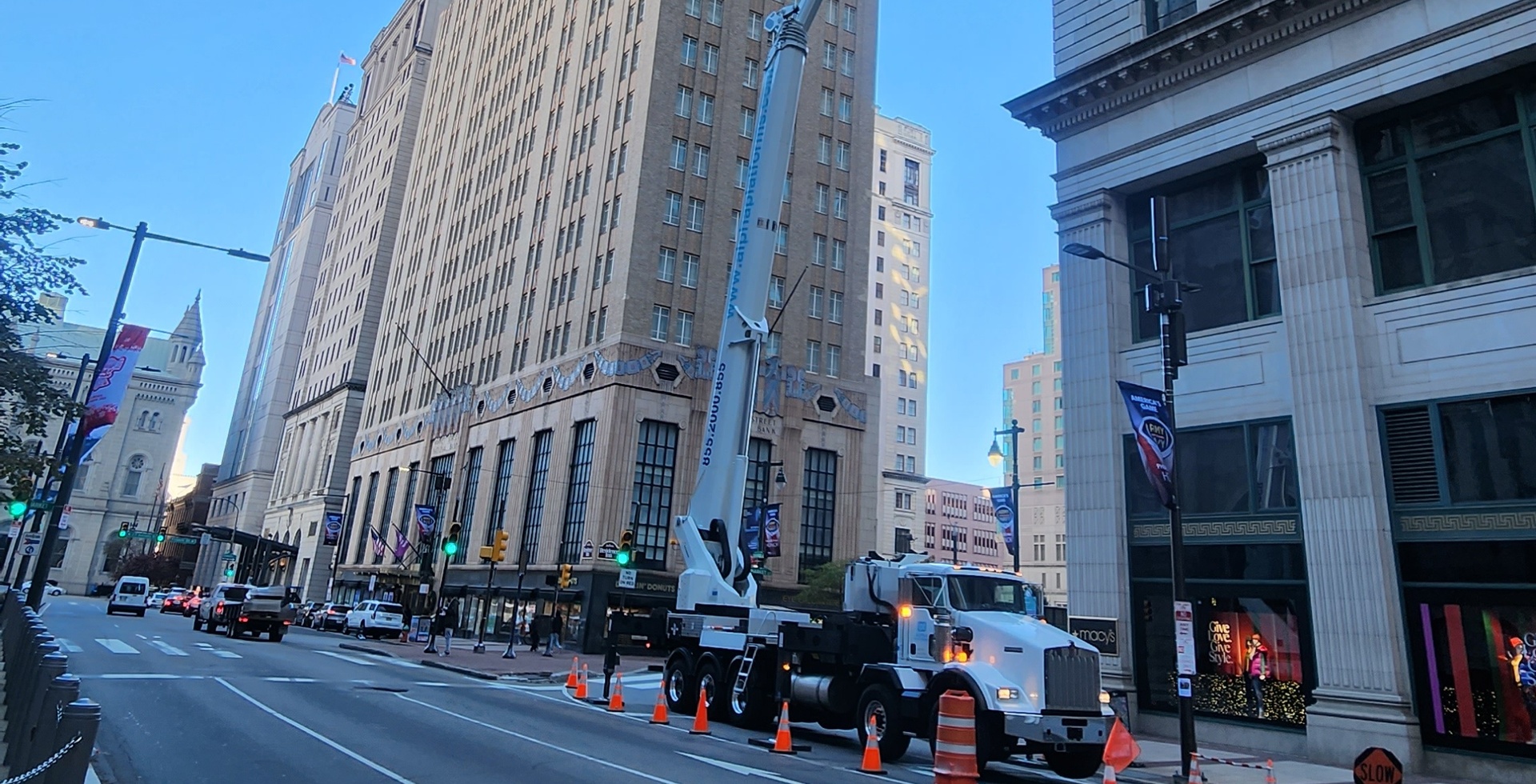 The Wanamaker Building Façade Inspection | Alpha Platforms