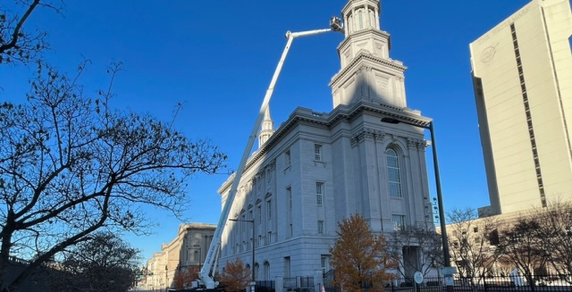 Lights Replacement on LDS Temple | Alpha Platforms